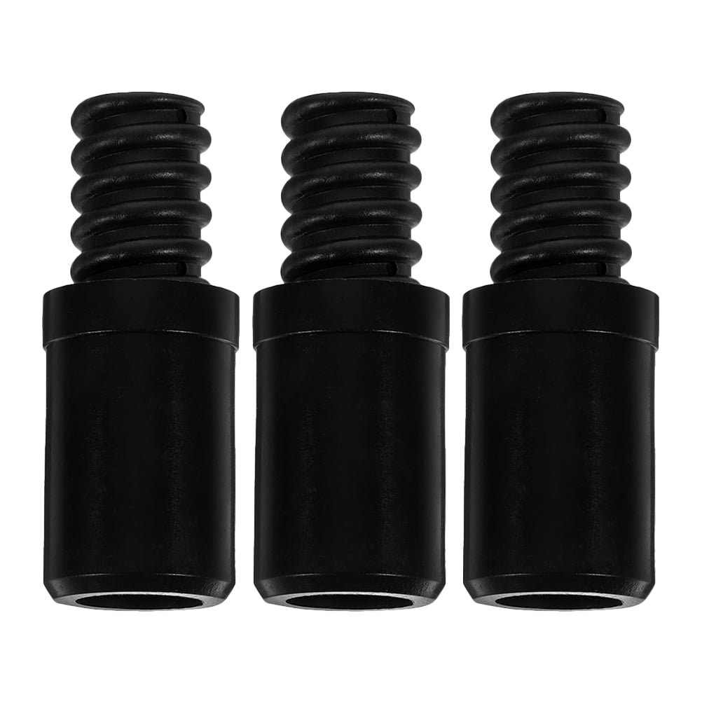 Black Threaded Tip for Mop Handle and Broom Sturdy Plastic Material for Enhanced Durability 3pcs ...