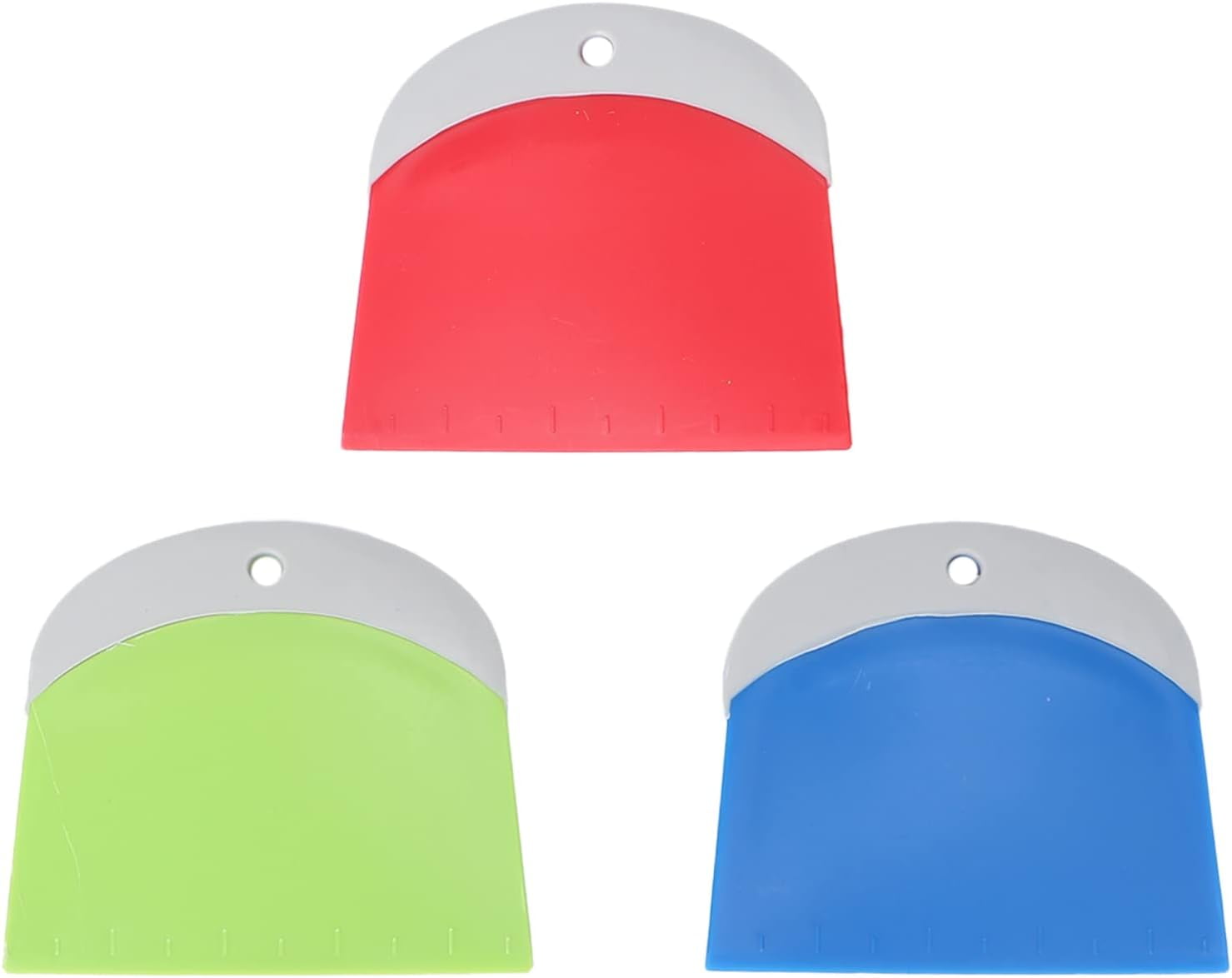 3pcs Butter Dough Cake Scraper Bowl Noodles Colors Scraper Plastic ...
