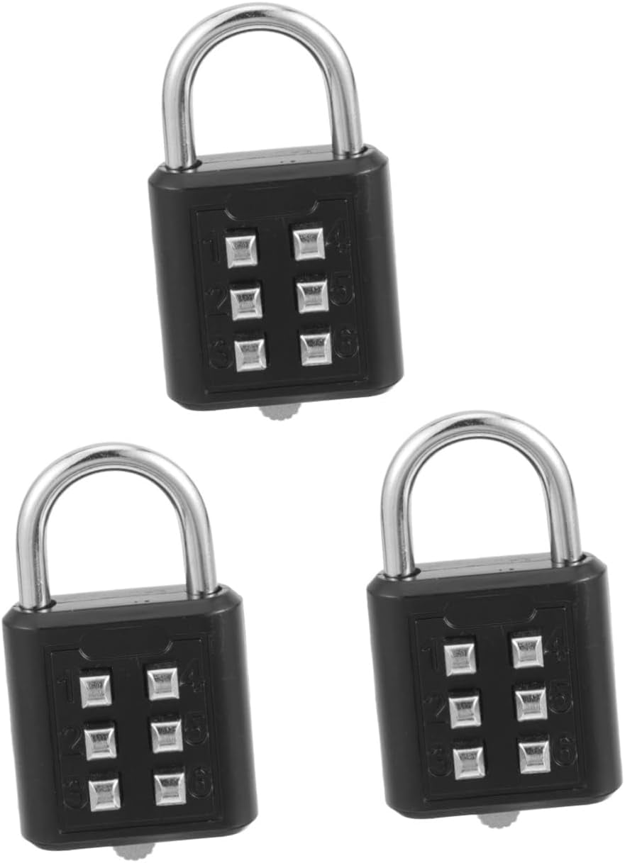 3pcs Button Combination Lock Cabinet Padlock Digital Luggage Locks ...