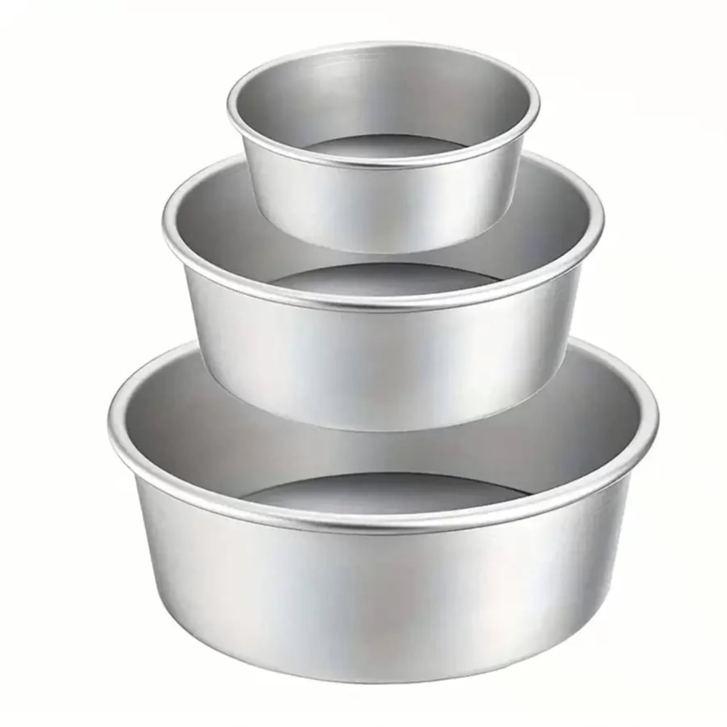 3pcs Cake Pan Set, Round Cake Pan, Non-Stick Cake Mold, Removable Base ...