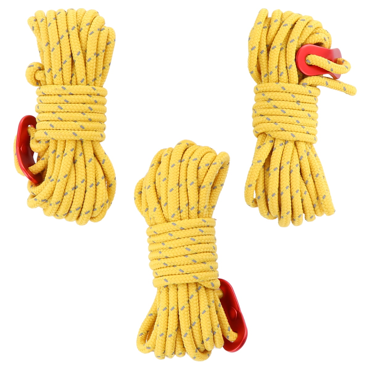 3pcs Camping Reflective Rope Windproof Camping Tent Rope Tent Guyline ...