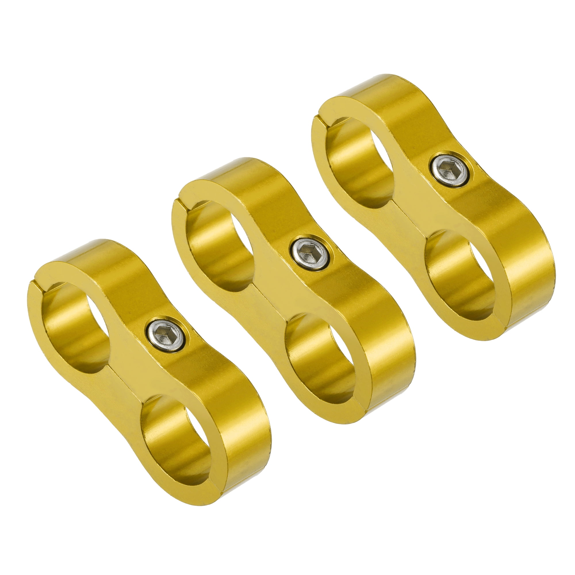3pcs Car AN10 19mm Hose Separator Clamp Oil Line Brake Line Aluminum ...