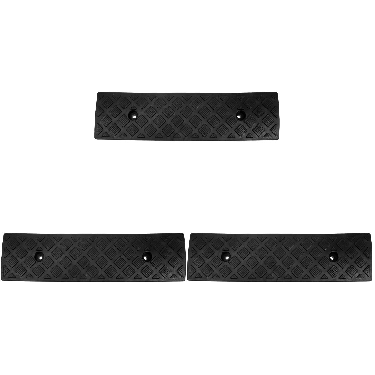 3pcs Car Driveway Curbside Bridge Ramp, Heavy Duty Rubber Threshold ...