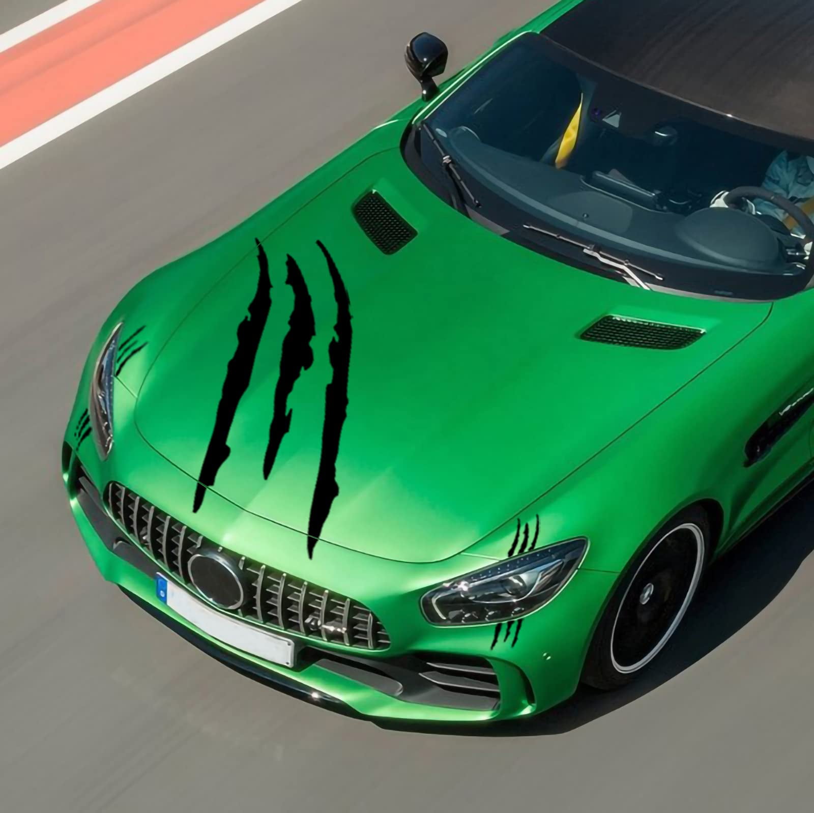 3pcs Car Stickers Vinyl Claw Marks Decals for Men (Red) - Walmart.com