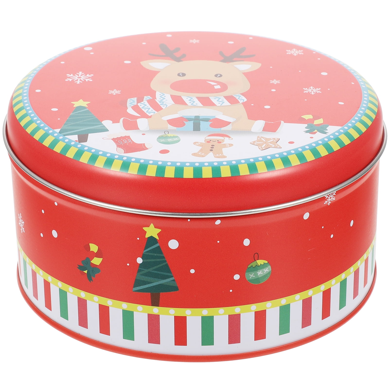 3pcs Cartoon Cookie Box Candy Iron Box Candy Jar Christmas Candy Box ...