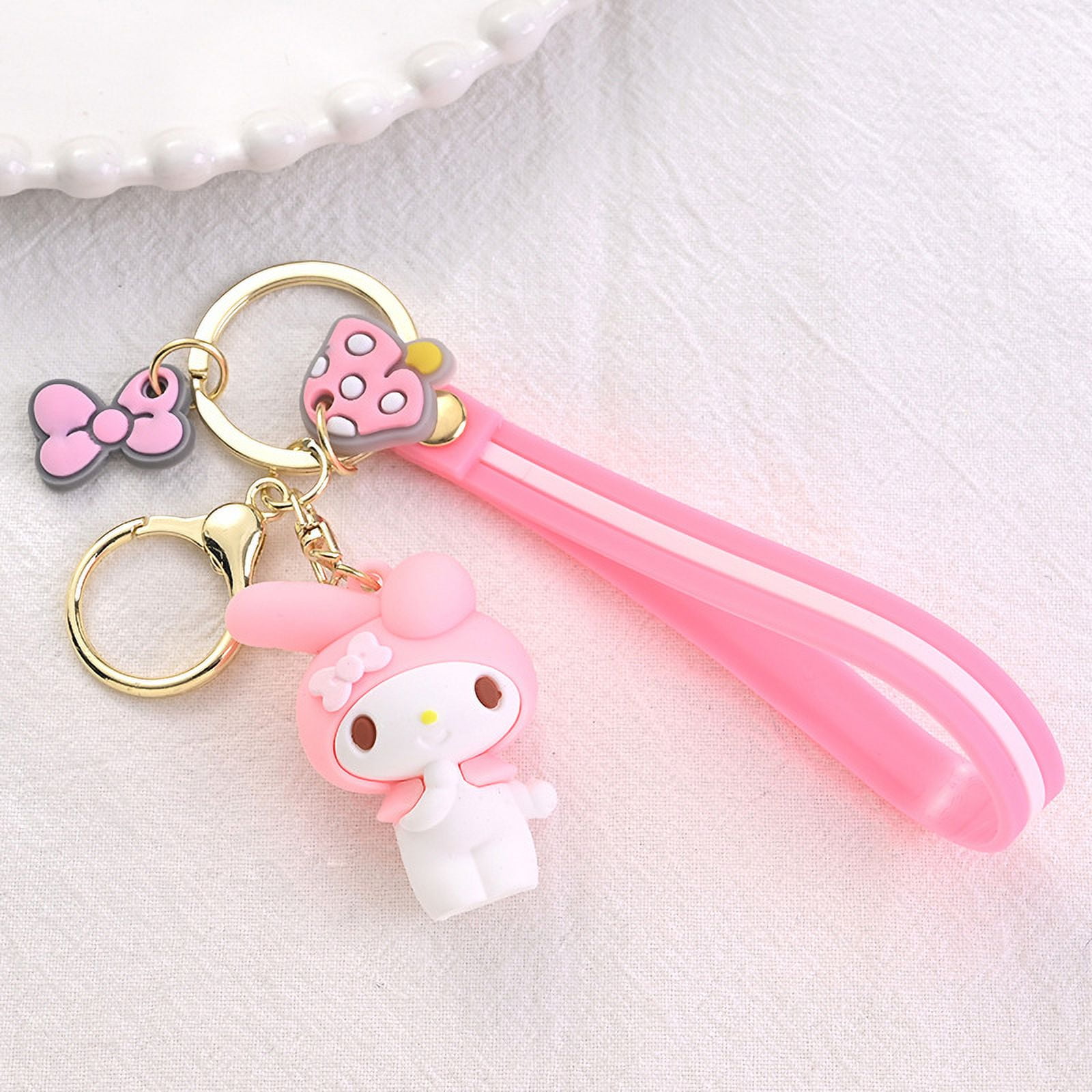 3pcs Cartoon Sanrio Keychain Cute My Melody Pendant Doll Kuromi Sanrio ...