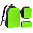 3pcs Casual Daypack 17 Inch Backpack Set Bookbag+Pencil Case+Lunch Bag ...