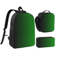 3pcs Casual Daypack 17 Inch Backpack Set Bookbag+Pencil Case+Lunch Bag ...