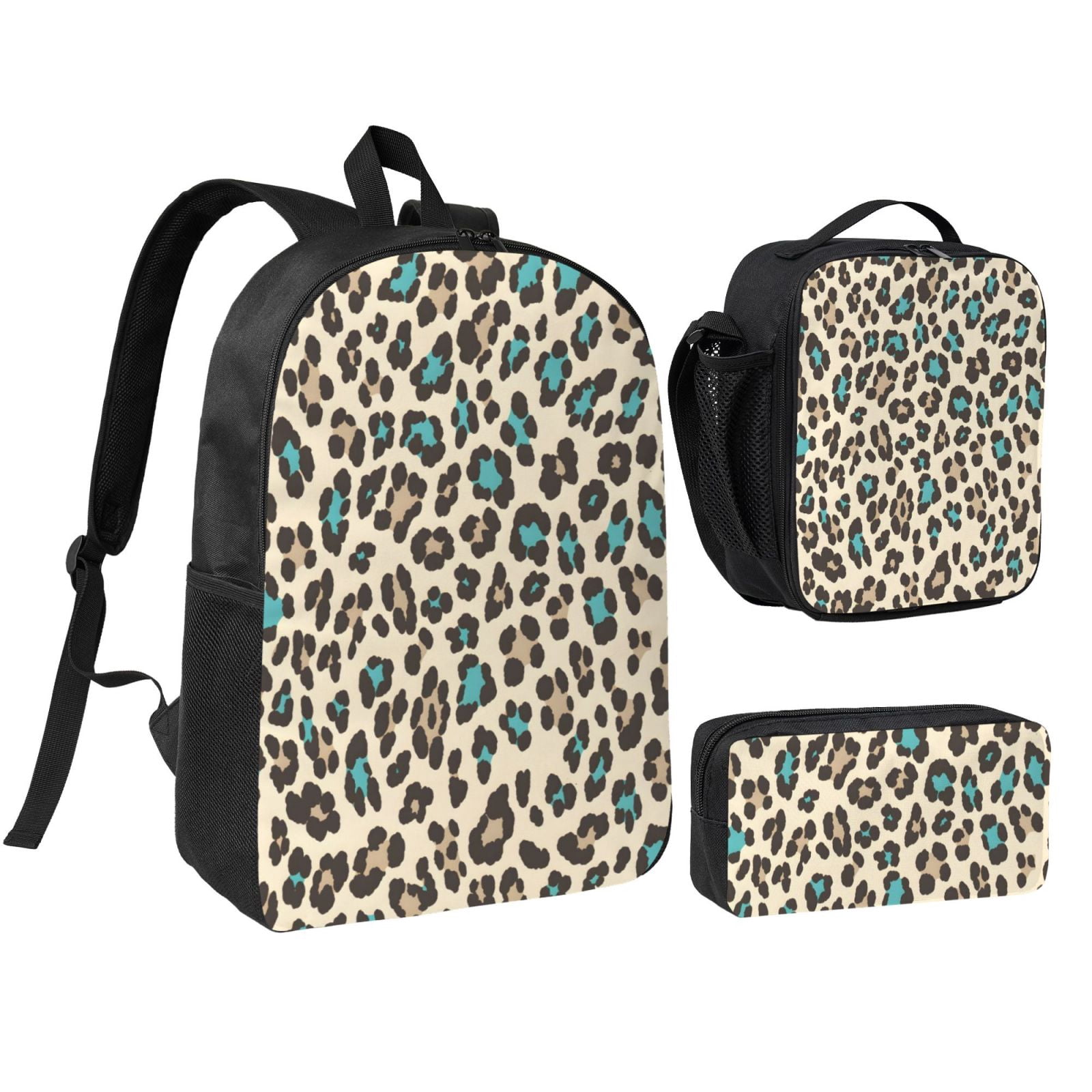 3pcs Casual Daypack 17 Inch Backpack Set Bookbag+Pencil Case+Lunch Bag ...