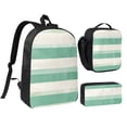 3pcs Casual Daypack 17 Inch Backpack Set Bookbag+Pencil Case+Lunch Bag ...