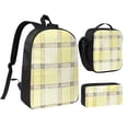3pcs Casual Daypack 17 Inch Backpack Set Bookbag+Pencil Case+Lunch Bag ...
