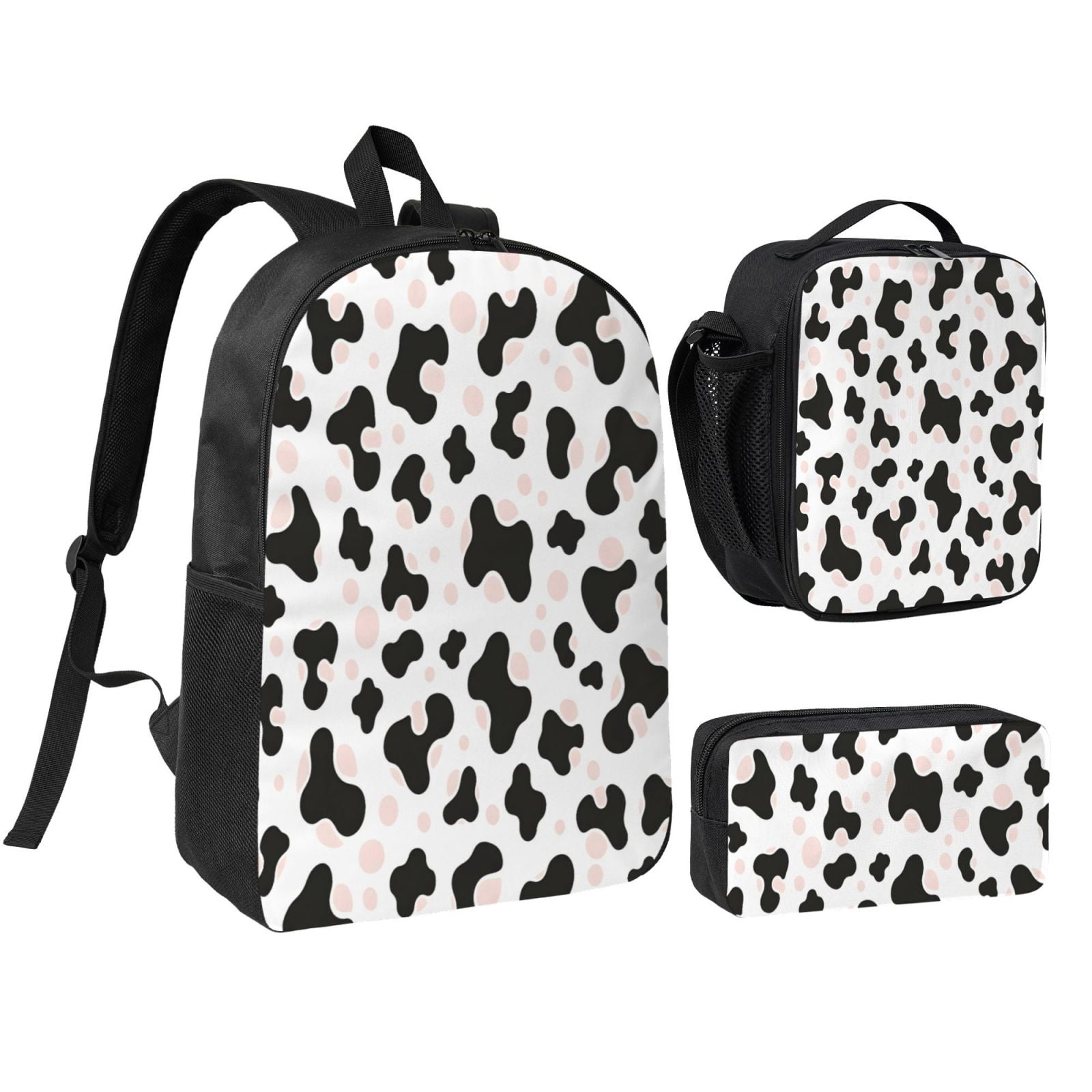 3pcs Casual Daypack 17 Inch Backpack Set Bookbag+Pencil Case+Lunch Bag ...