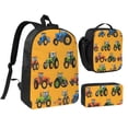 3pcs Casual Daypack 17 Inch Backpack Set Bookbag+Pencil Case+Lunch Bag ...