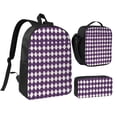 3pcs Casual Daypack 17 Inch Backpack Set Bookbag+Pencil Case+Lunch Bag ...