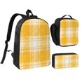 3pcs Casual Daypack 17 Inch Backpack Set Bookbag+Pencil Case+Lunch Bag ...