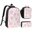 3pcs Casual Daypack 17 Inch Backpack Set Bookbag+Pencil Case+Lunch Bag ...