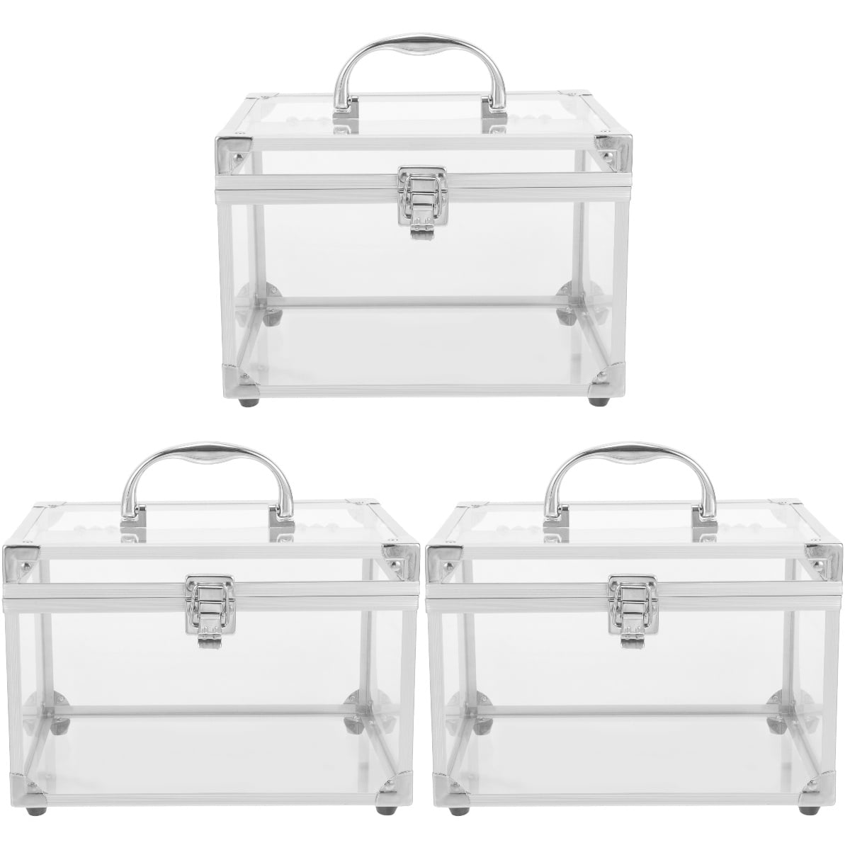 3pcs Cd Storage Box Dvd Storage Container Cd Holder Portable Organizer ...