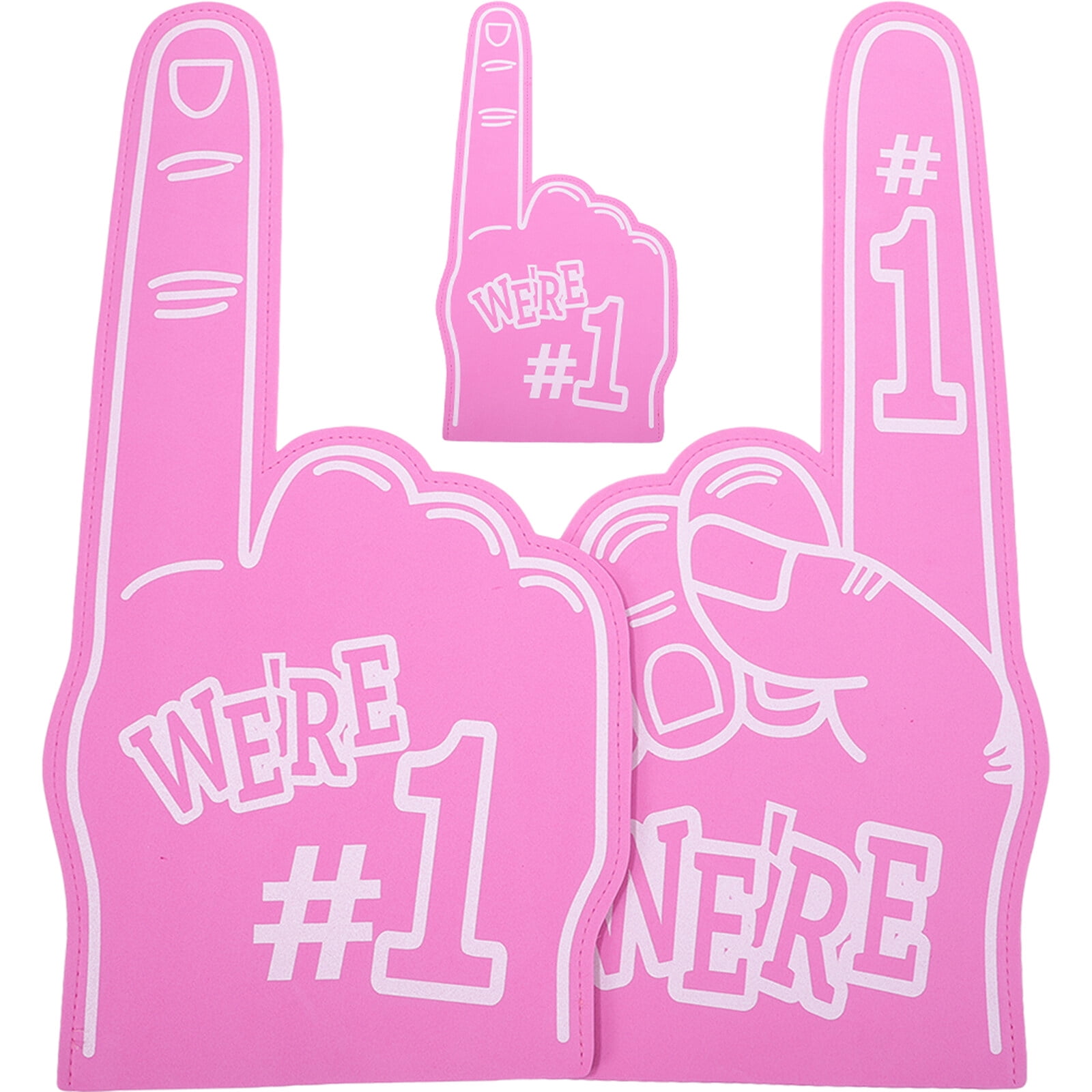 Homoyoyo Eva Foam Finger Cheerleading Accessory Pink for Sports Fans ...
