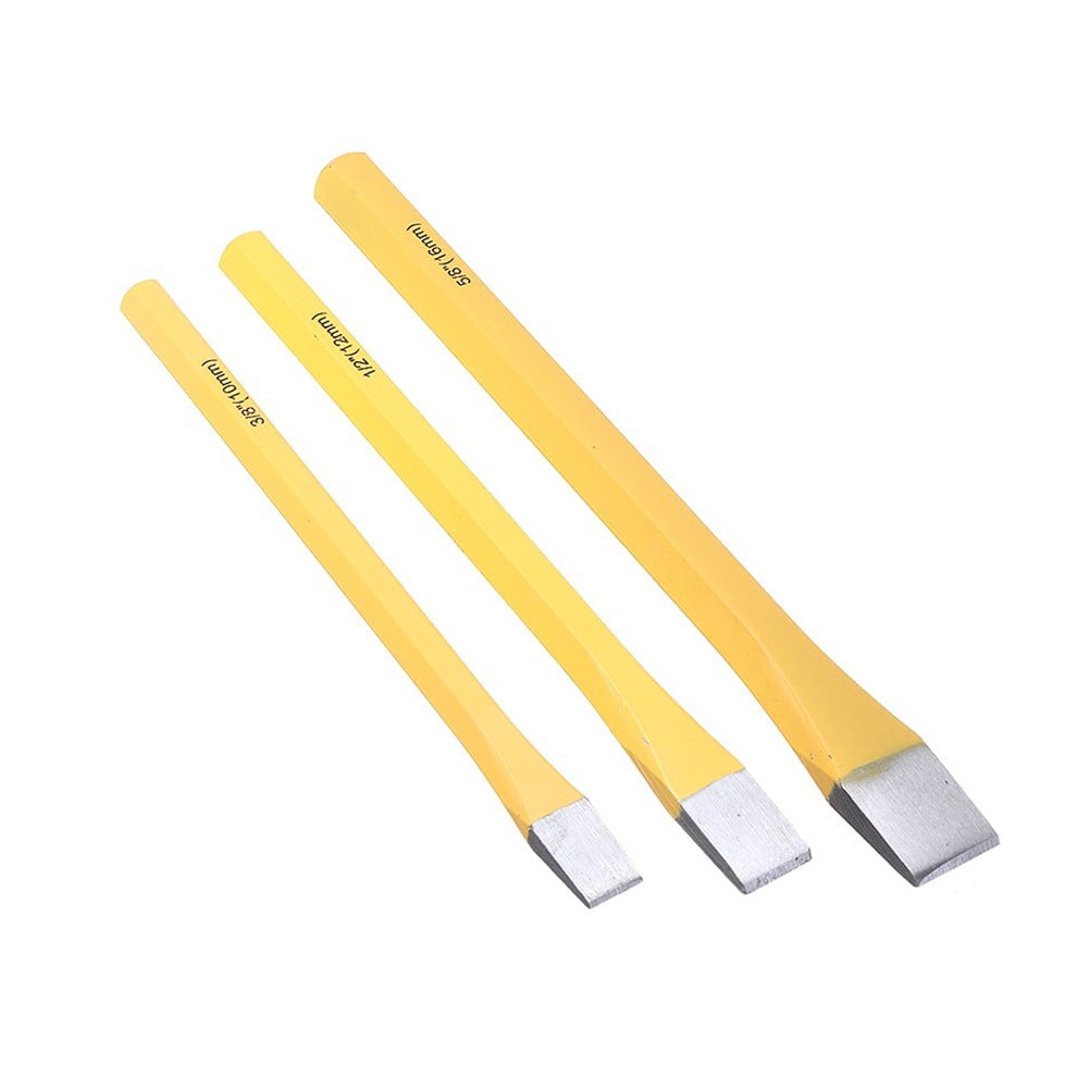 3pcs Chisels Set Solid Steel Flat Chisel Wood Carving Woodworking Hand ...