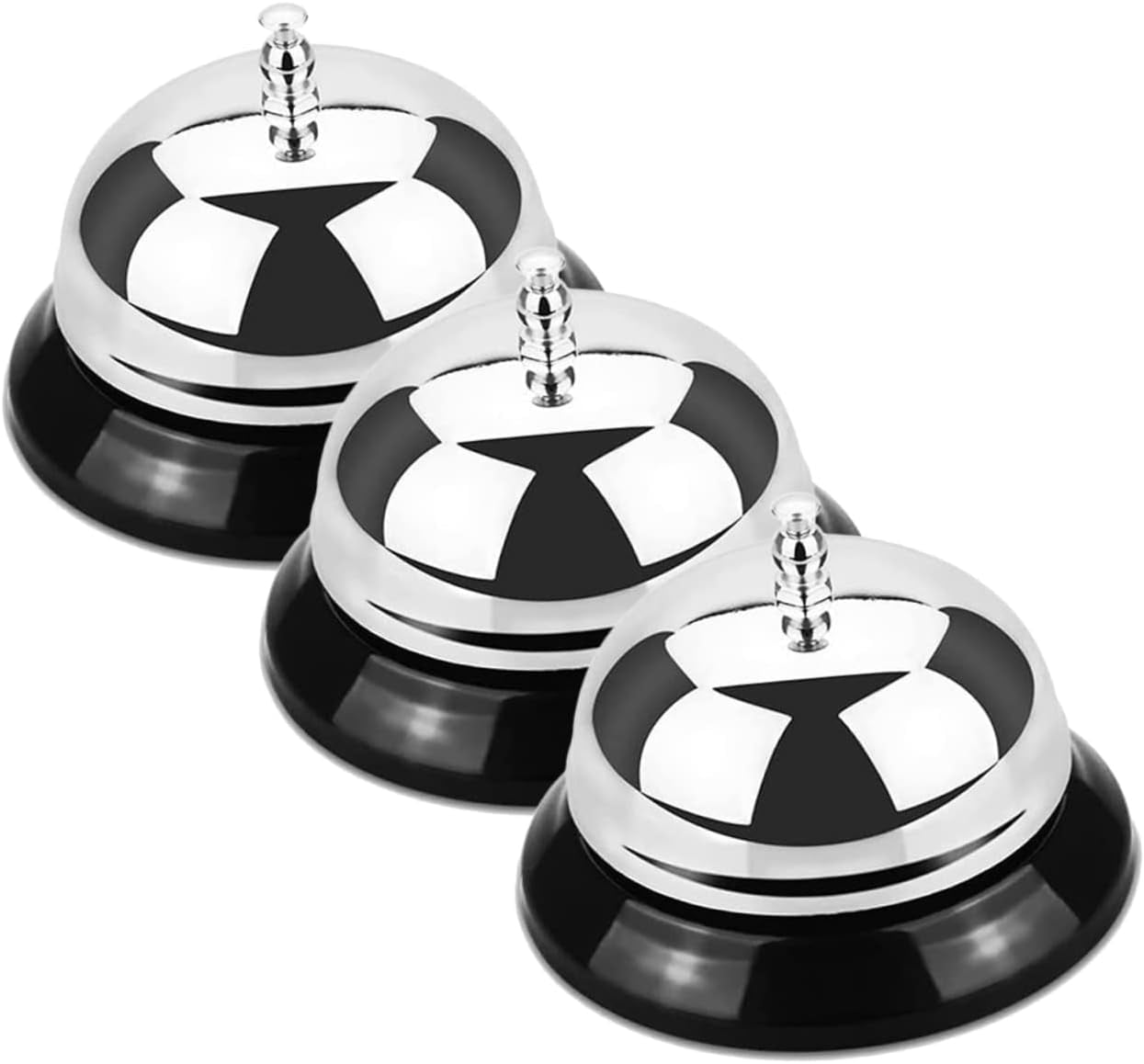 3pcs Chuancai Bell Nurse Decor Dining Table Decoration Stainless Steel ...