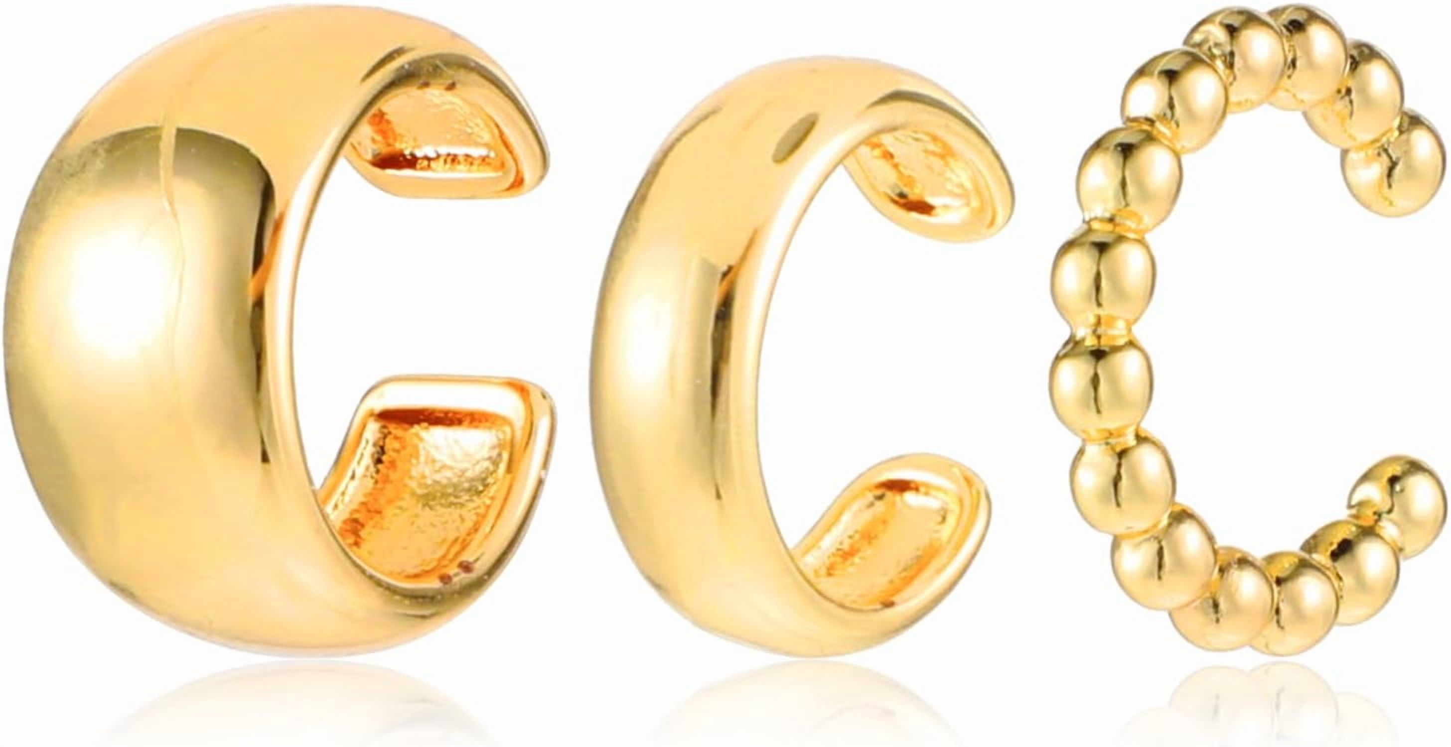 3pcs Chunky/Thin Ear Best Cuffs Non Piercing for Women,Cartilage ...