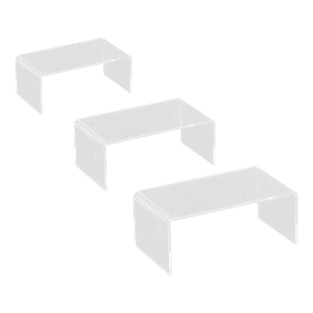 FUEENIRVA 3Pcs Acrylic Display Rack for Shoes Display in Shopping Mall ...