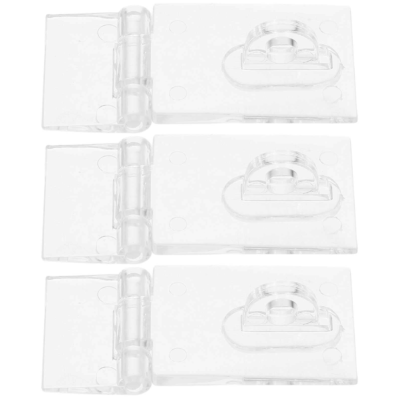 3pcs Clear Lock Buckle Transparent Mini Door Latch Acrylic Hinge Lock ...