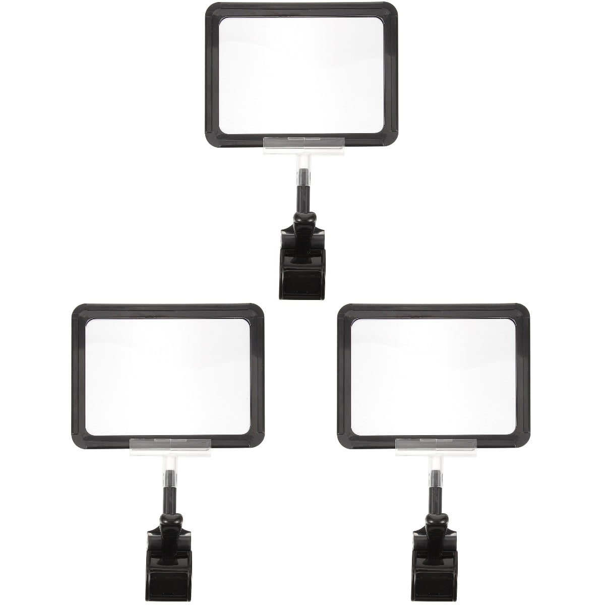 3pcs Clip On Sign Holder Adjustable Plastic Sign Holder Merchandise ...