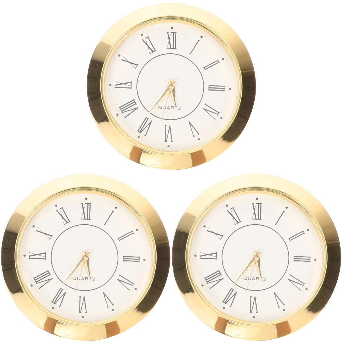 3pcs Clock Insert DIY Round Clock Roman Number Clock Clock Movement ...