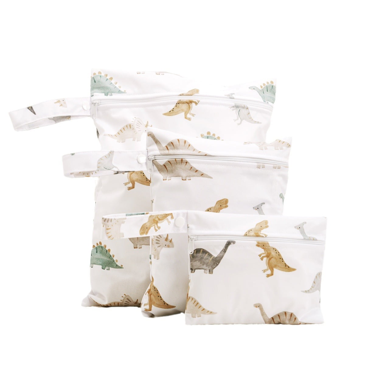 3pcs Cloth Diaper Wet Dry Bags Waterproof Reusable with Two Zippered ...