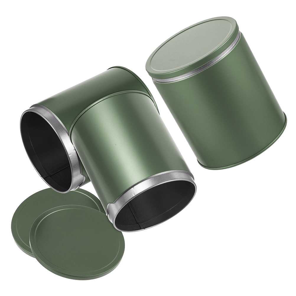 3pcs Coffee Can Metal Tea Containers Airtight Coffee Tin Tinplate ...