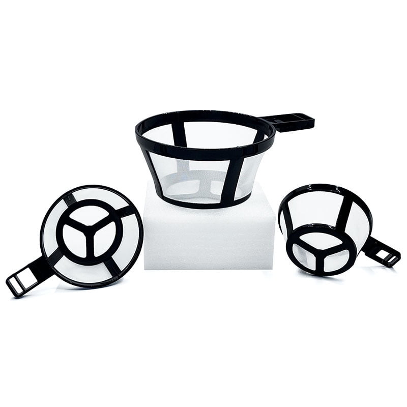 3pcs Coffee Filter Reusable Nylon Coffee Pot Filter Portable Basket Cup Style Environmental ...