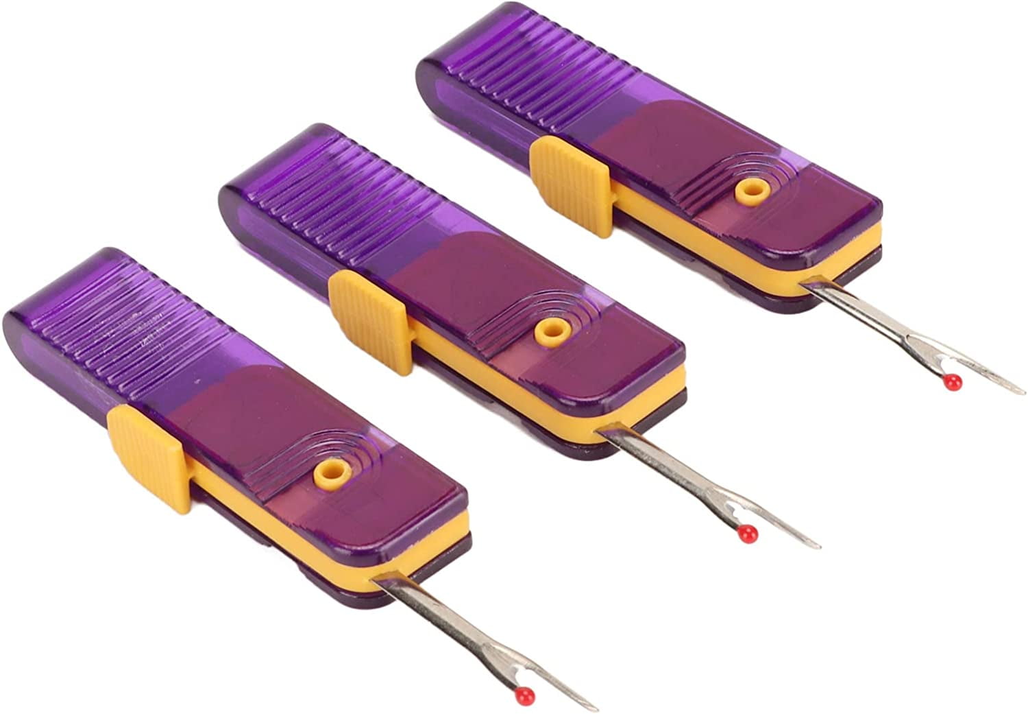 3 Pcs Removing Threads Tools Plastic Seam Rippers Plastic Folding Stitch Removal Tool For Sewing