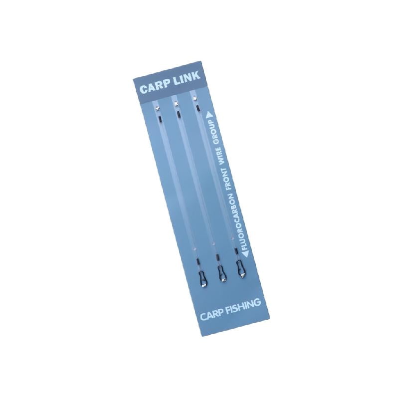 3pcs Combi Hair Rigs Line Hook Link Crimped Booms Rolling Swivels ...