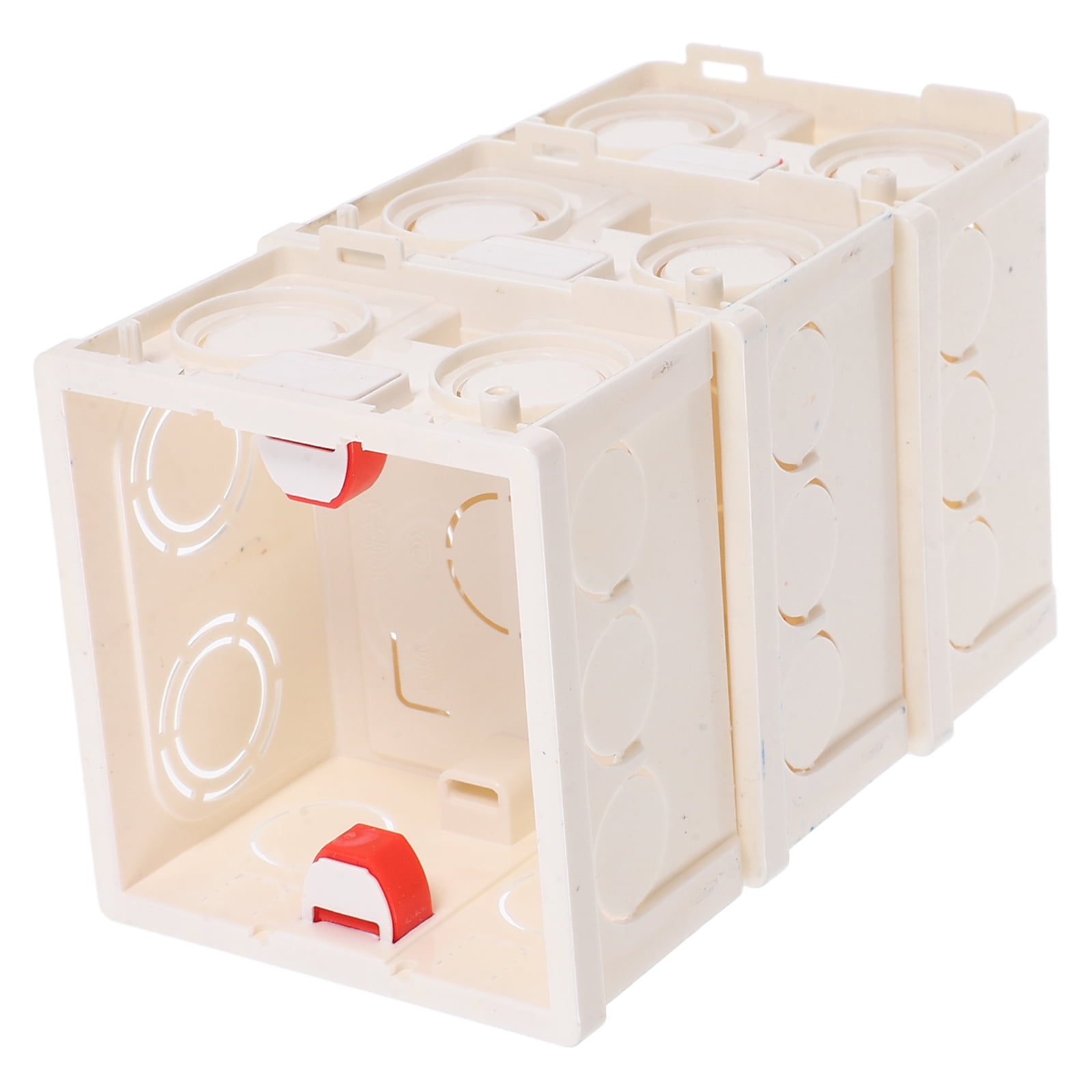 3pcs Concealed Pvc Electrical Boxes Plastic Electrical Outlet Box ...