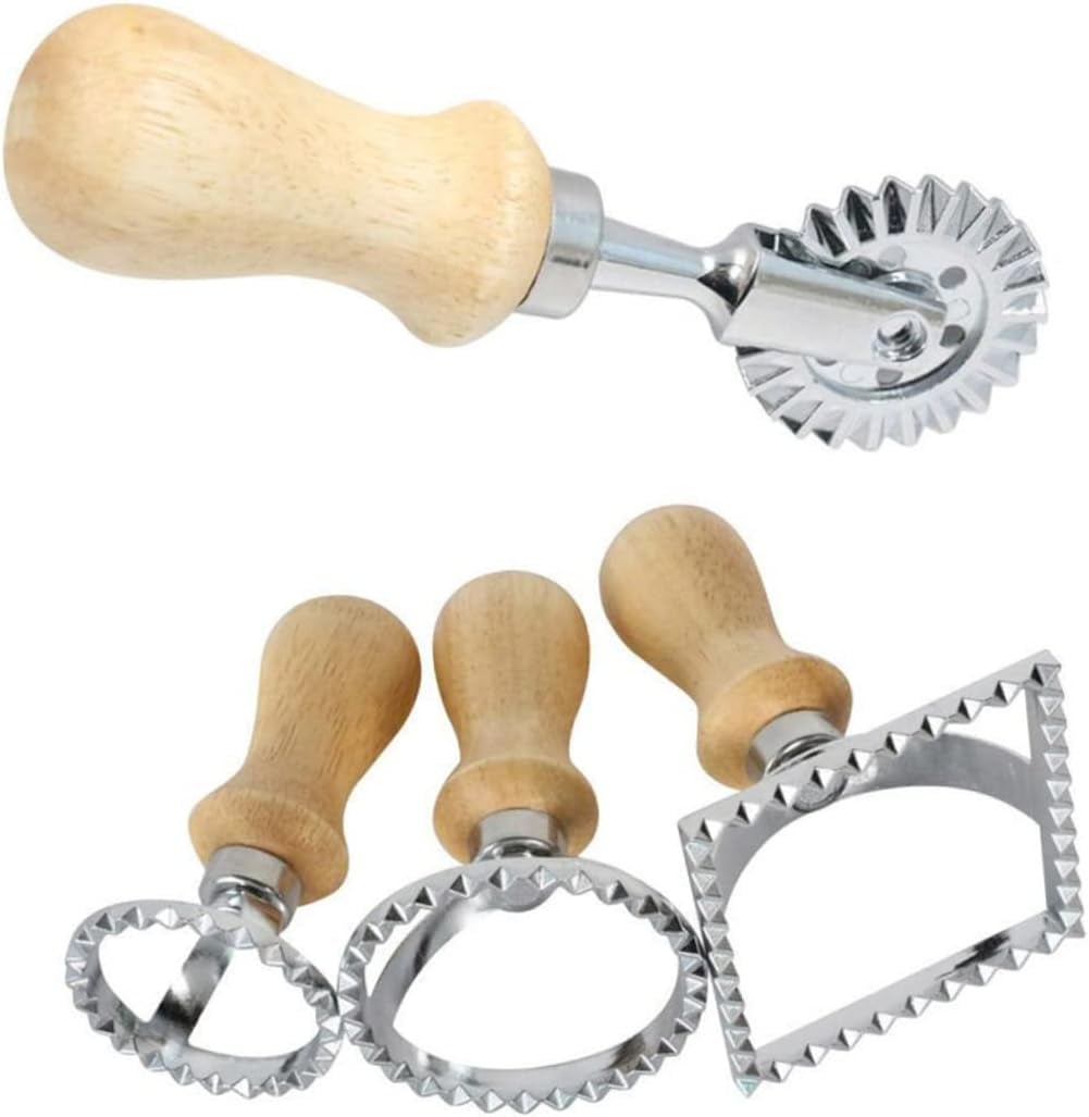 3pcs Cookie Stencils Cake Stencil Cake Tools Ravioli Stamp Square Metal ...