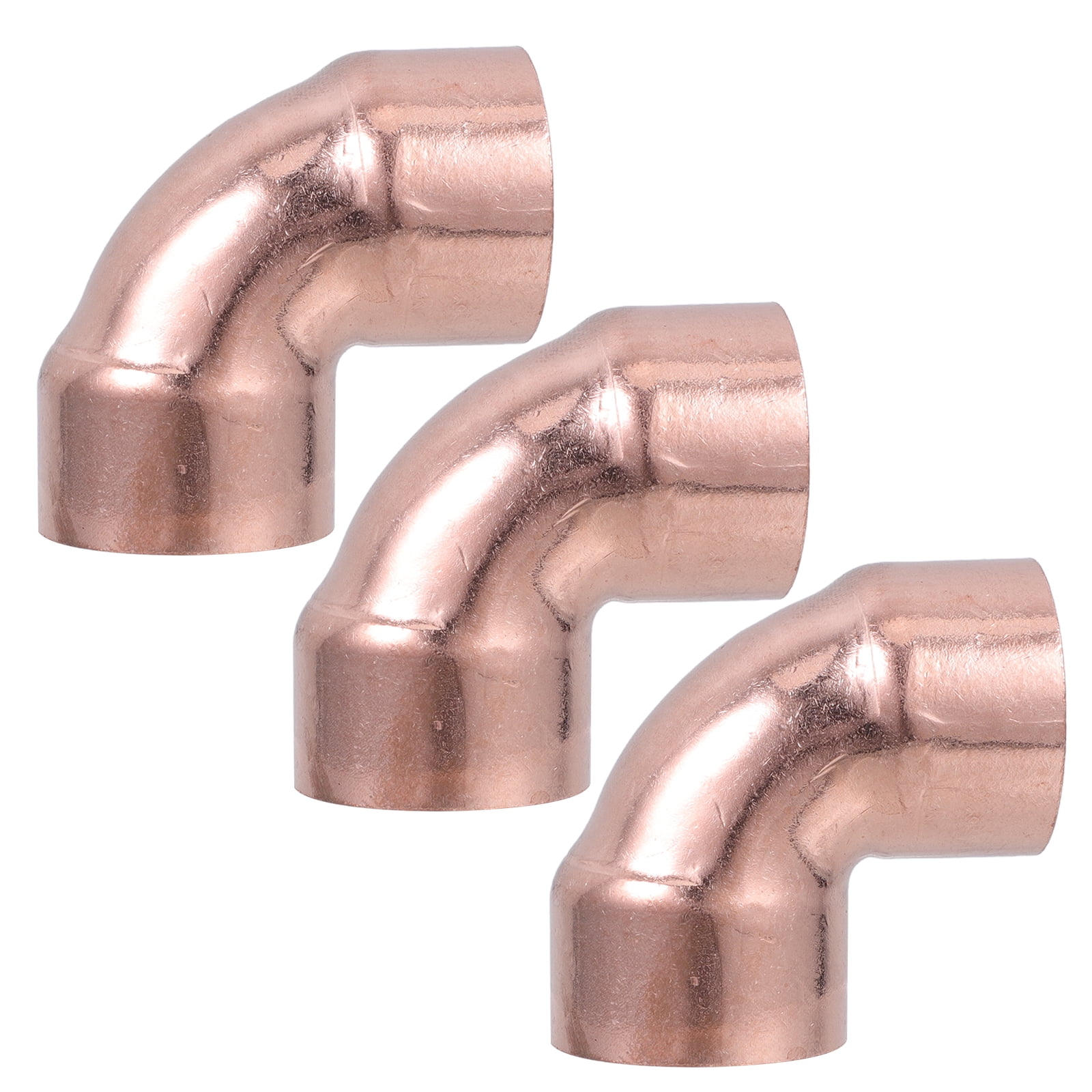 3pcs Copper Elbow Fittings Air Conditioner Welding Connectors Copper ...