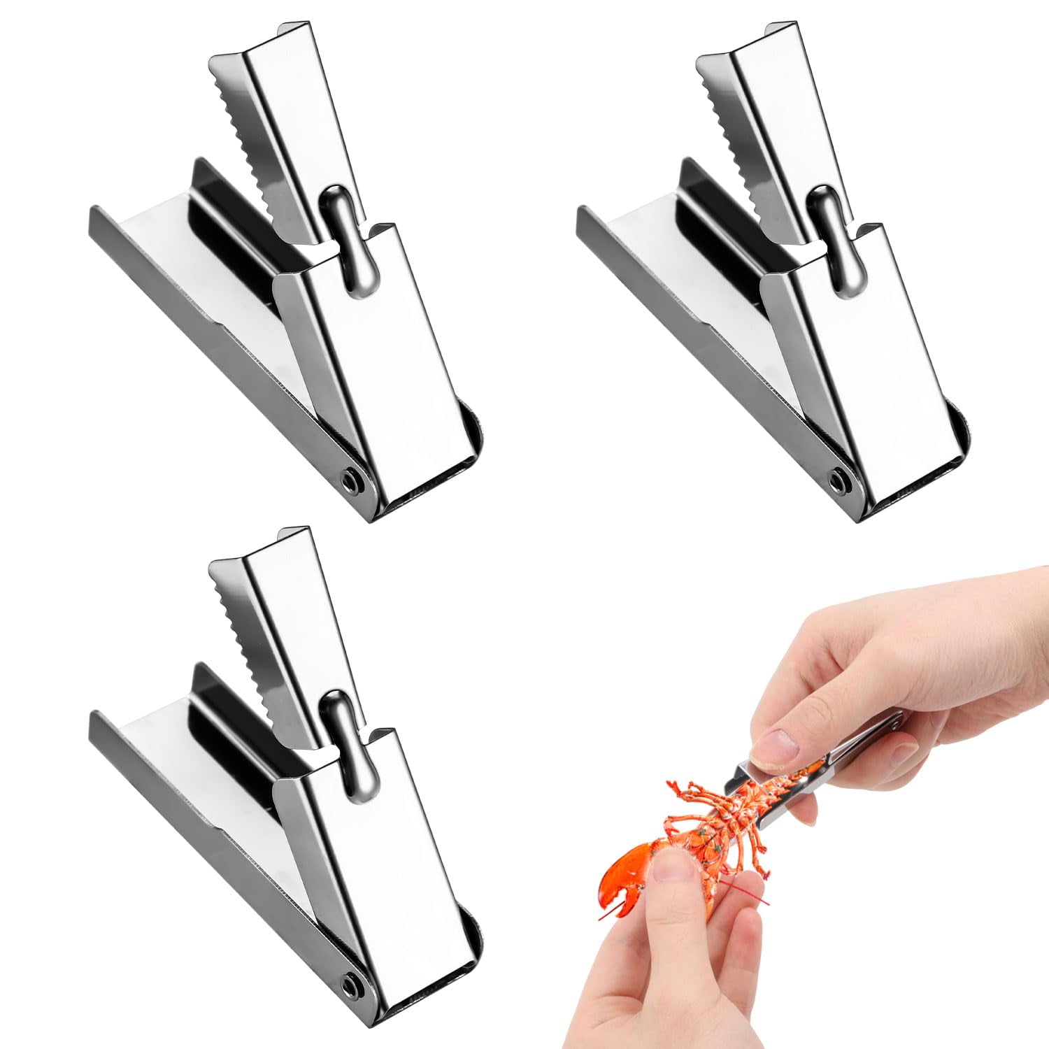 3pcs Crawfish Peeler Tool, Stainless Steel Crawfish Tail Peeler Sheller ...
