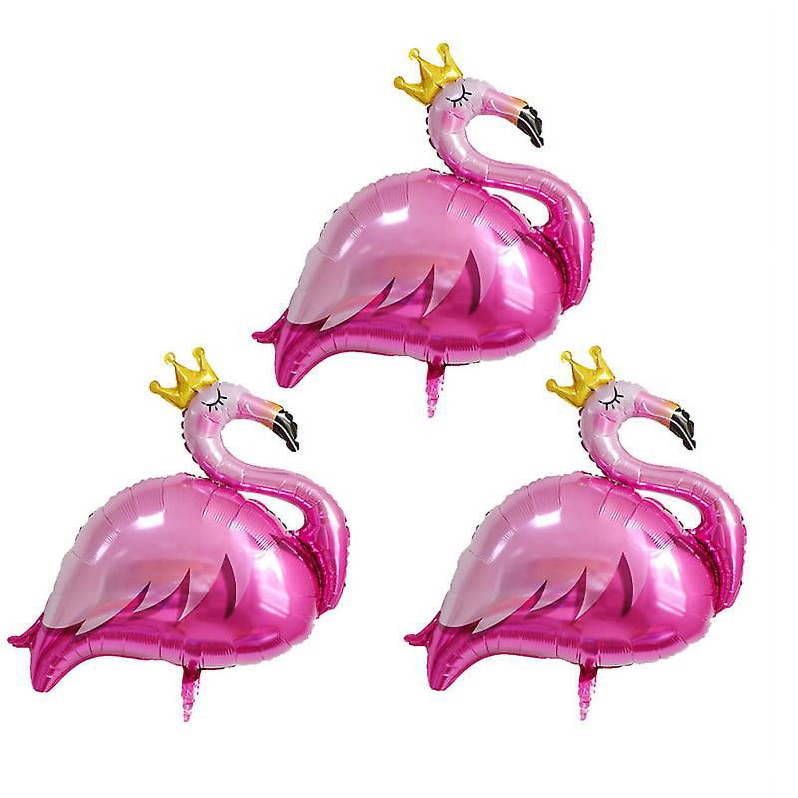 3pcs Crown Flamingo Balloon Aluminum Foil Party Balloon Hawaii Balloon ...