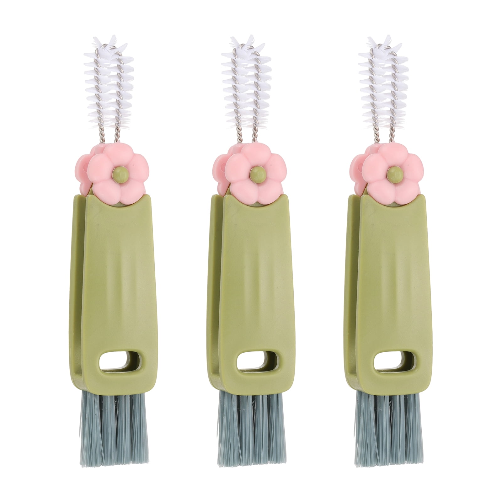 3pcs Cup Lid Cleaning Brush, Flower Water Bottle Cleaner Brush for ...