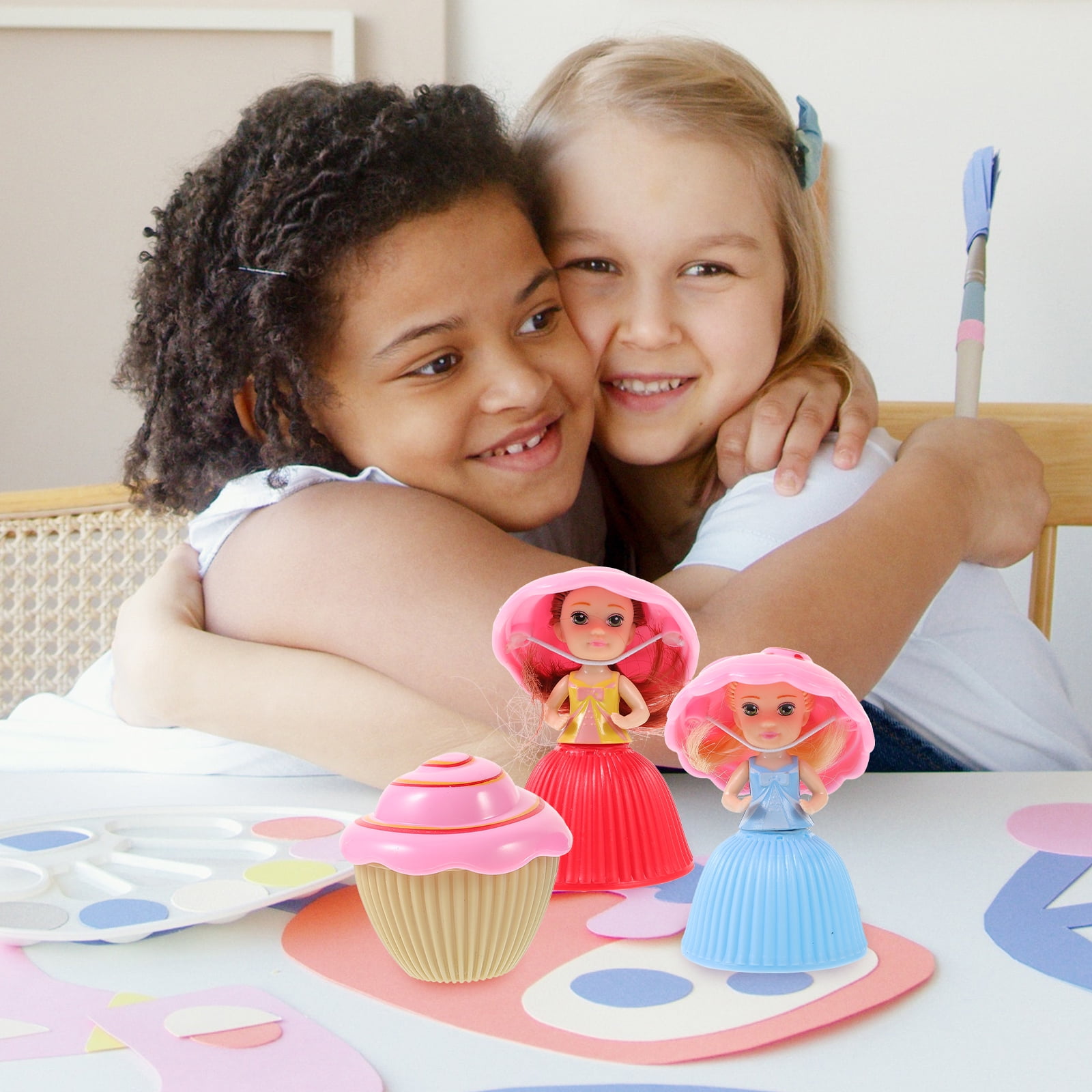 3pcs Cupcake Small Surprise Gift Toys Transforming Dessert Muffin for ...