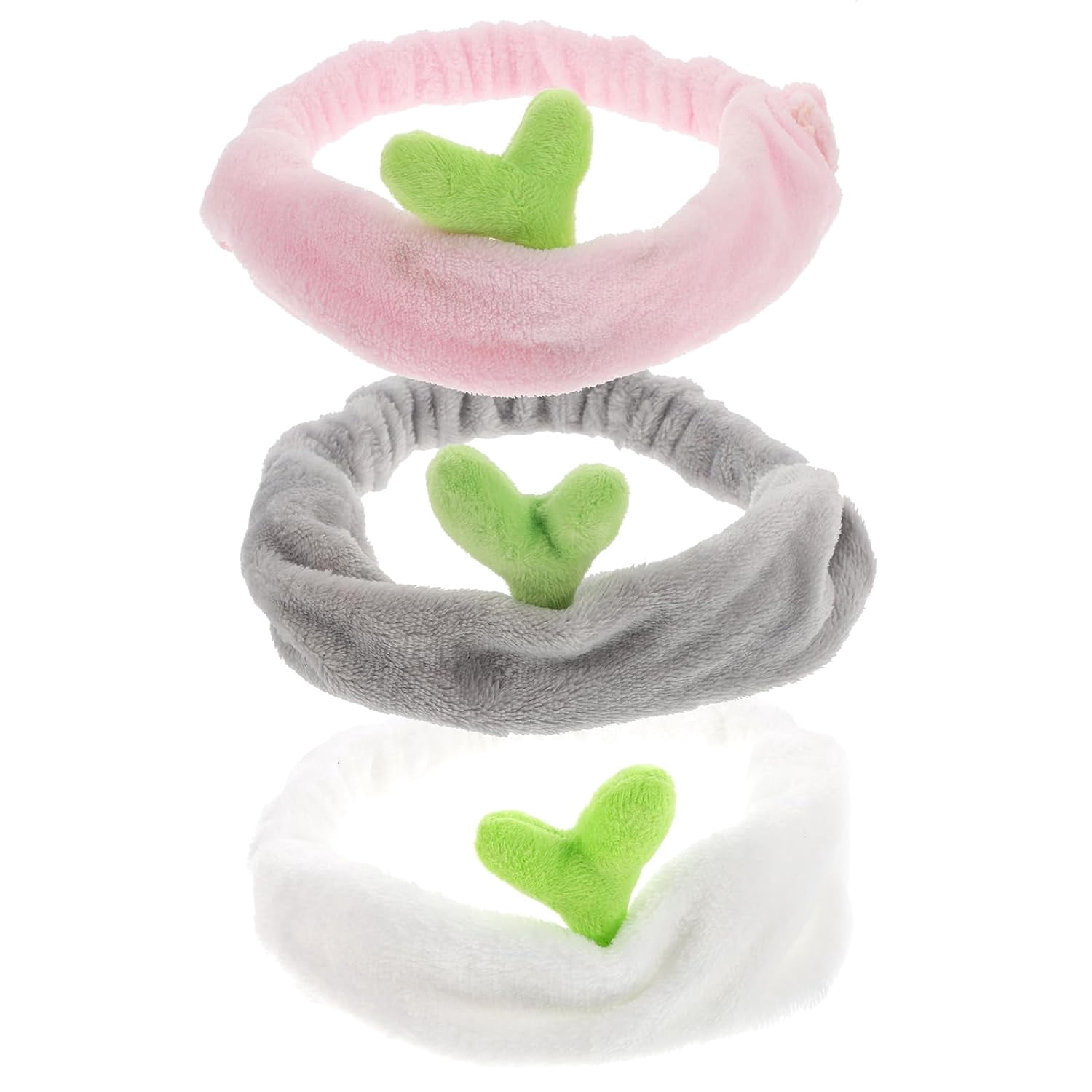 3pcs Cute Hairwrap Spa Facial Makeup Headband with Bean Sprouts Design ...