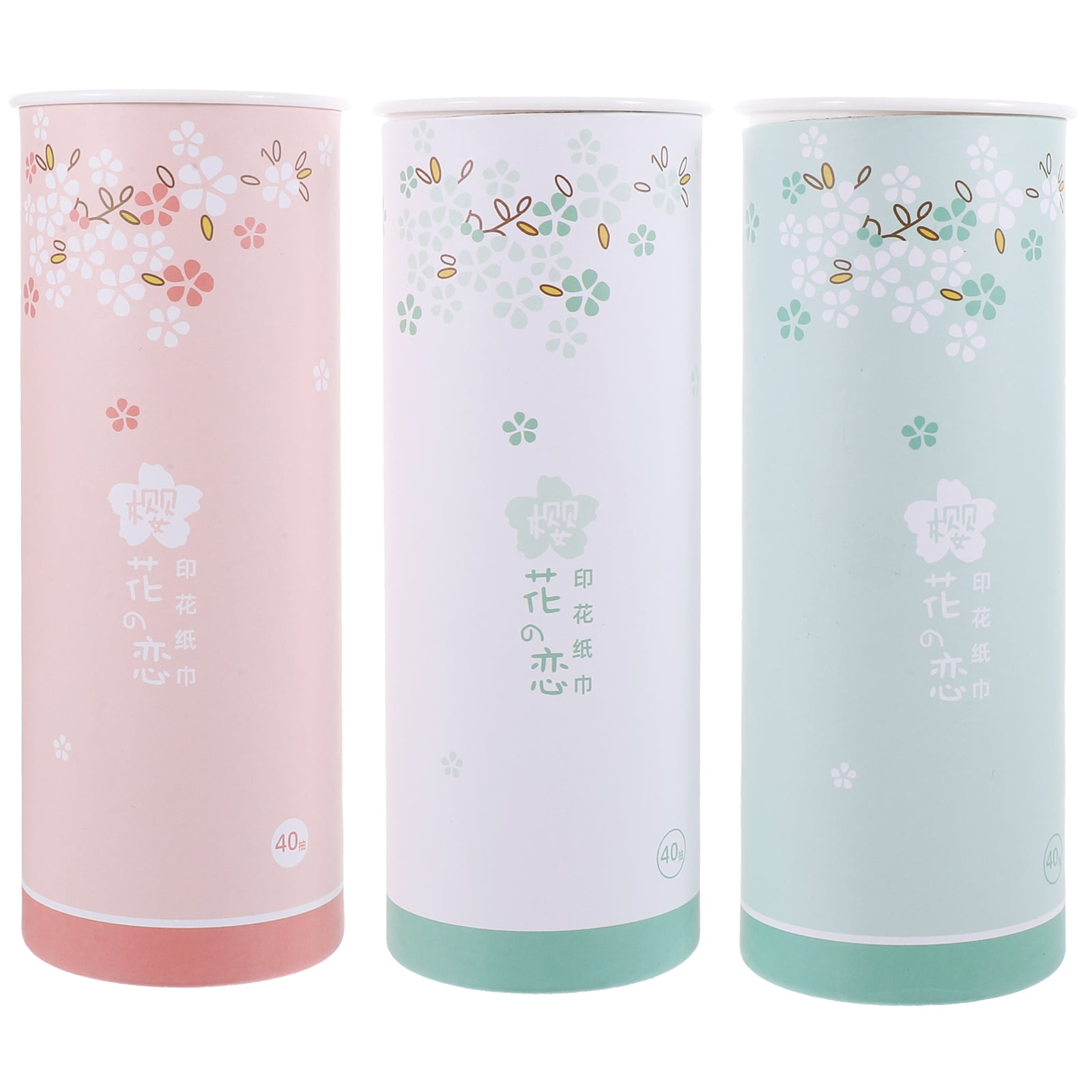 3pcs Cylinder Tissue Box Round Tissues Container Car Tissues Car ...