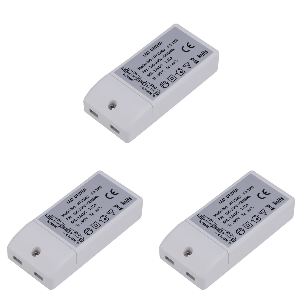 3pcs DC 12V 15W LED Driver Lighting Driver for G4 MR16 Lamp - Walmart.com