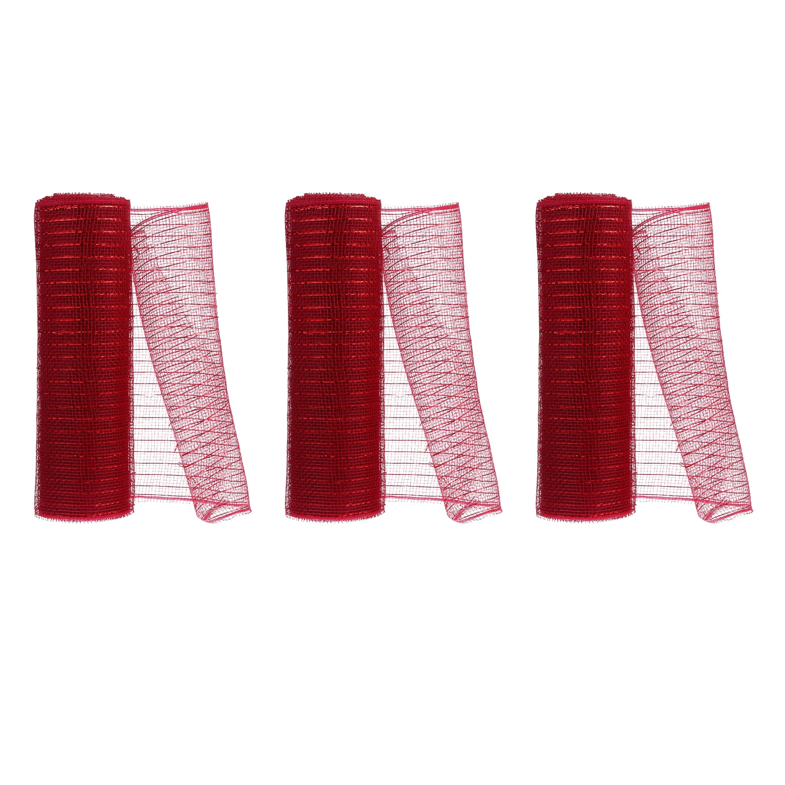 3pcs Decorative Mesh, 10 Inch x 10 Yard Decorative Mesh Ribbon Roll ...