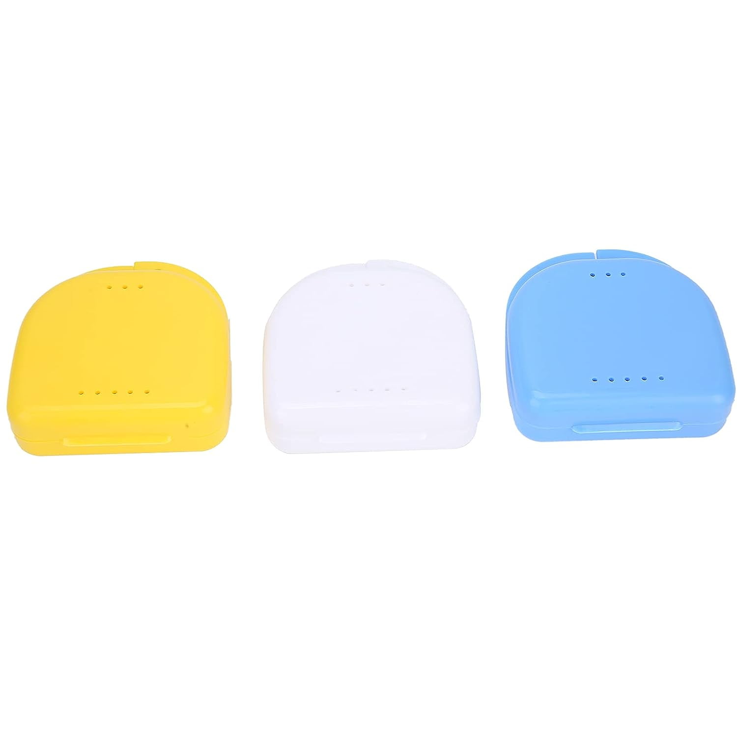 3pcs Denture Case Retainer Case Dental Half‑Mouth Denture Box Storage ...