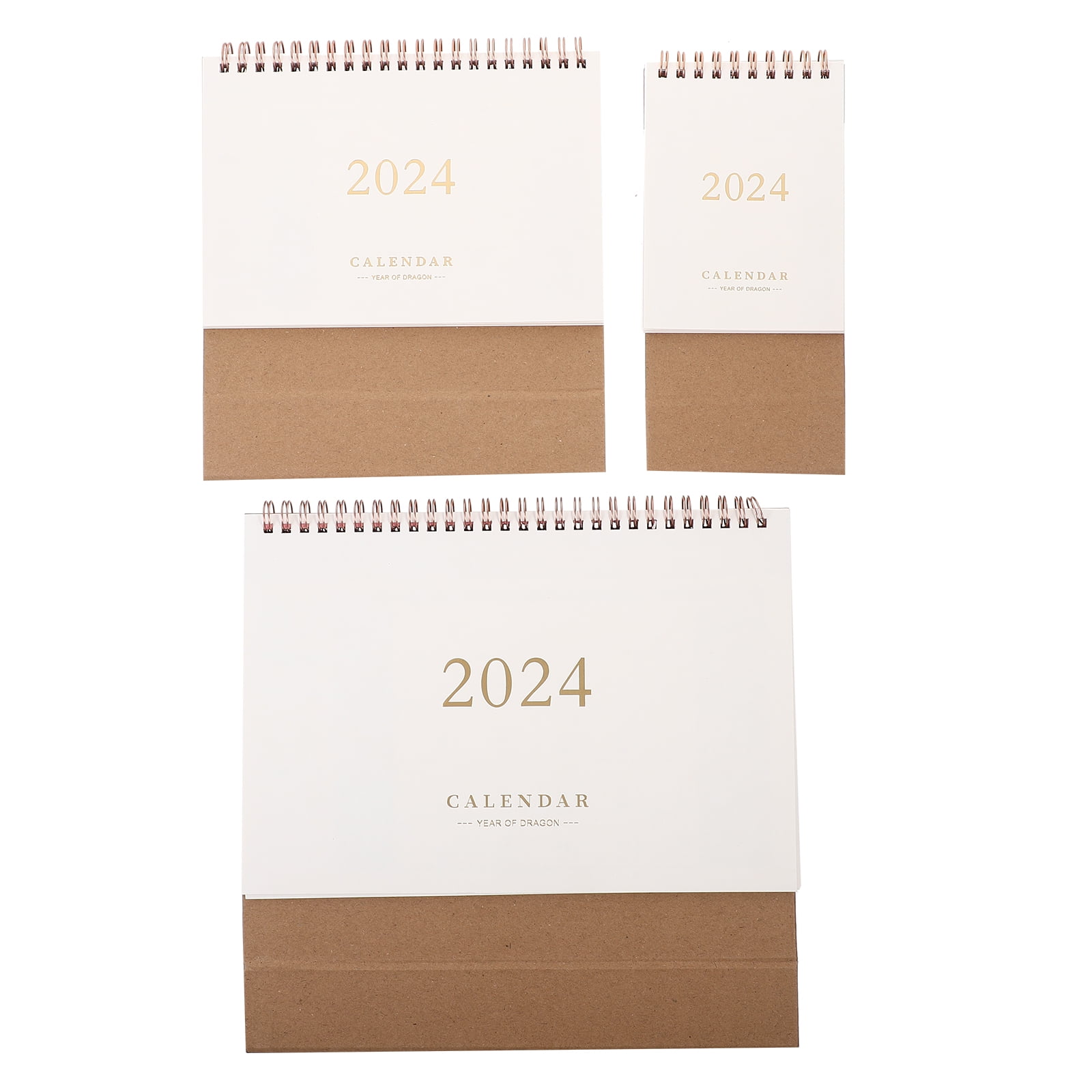 GOOHOCHY Desk Calendar Coated Paper 3Pcs 10x1.8x8.5in - Walmart.com