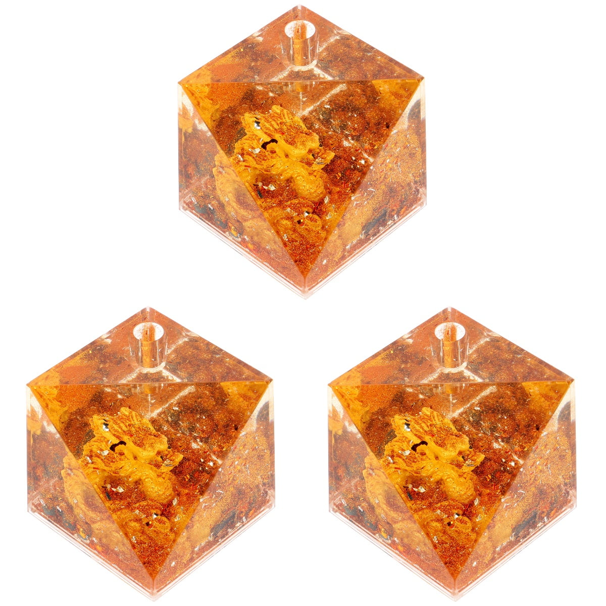 3pcs Desktop Pen Holder Office Pen Stand Decorative Pen Stand Dragon ...