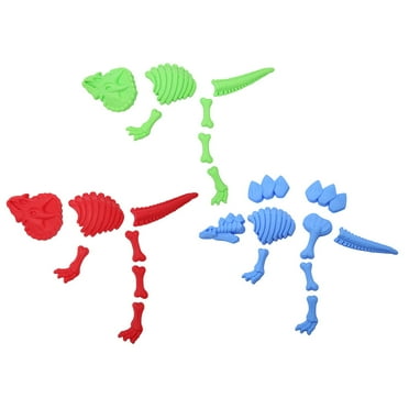 21 Piece Dinosaur Bones Sand Mold Beach Set - Sand Castle Set with Dino ...
