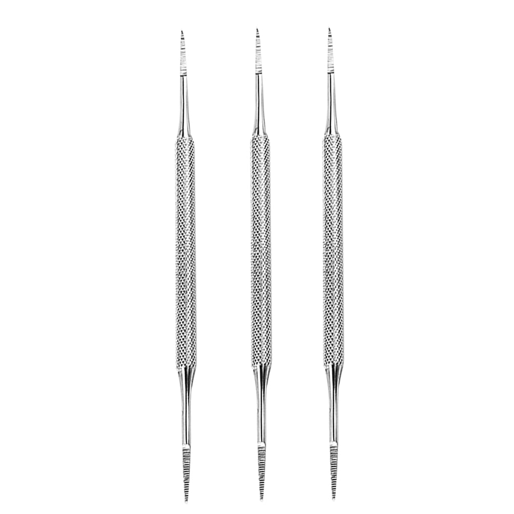 3pcs Double Ended Pedicure Blacks File Satin Ingrown Toe Nail Lifter ...